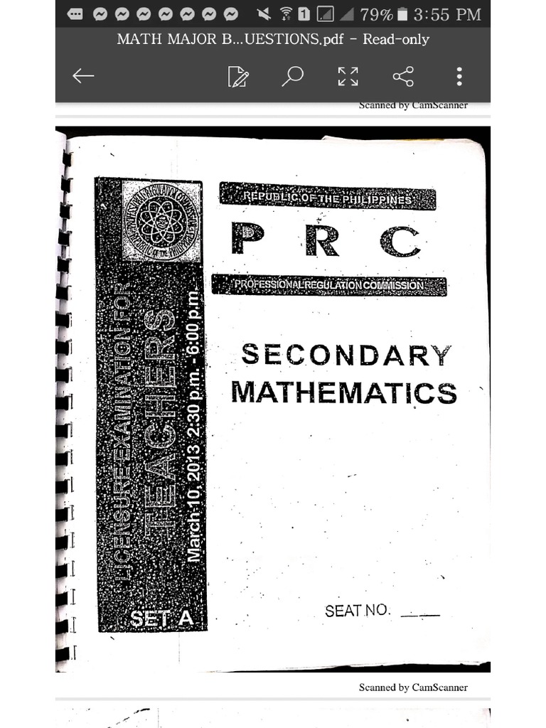 Actual Math Majorship | PDF