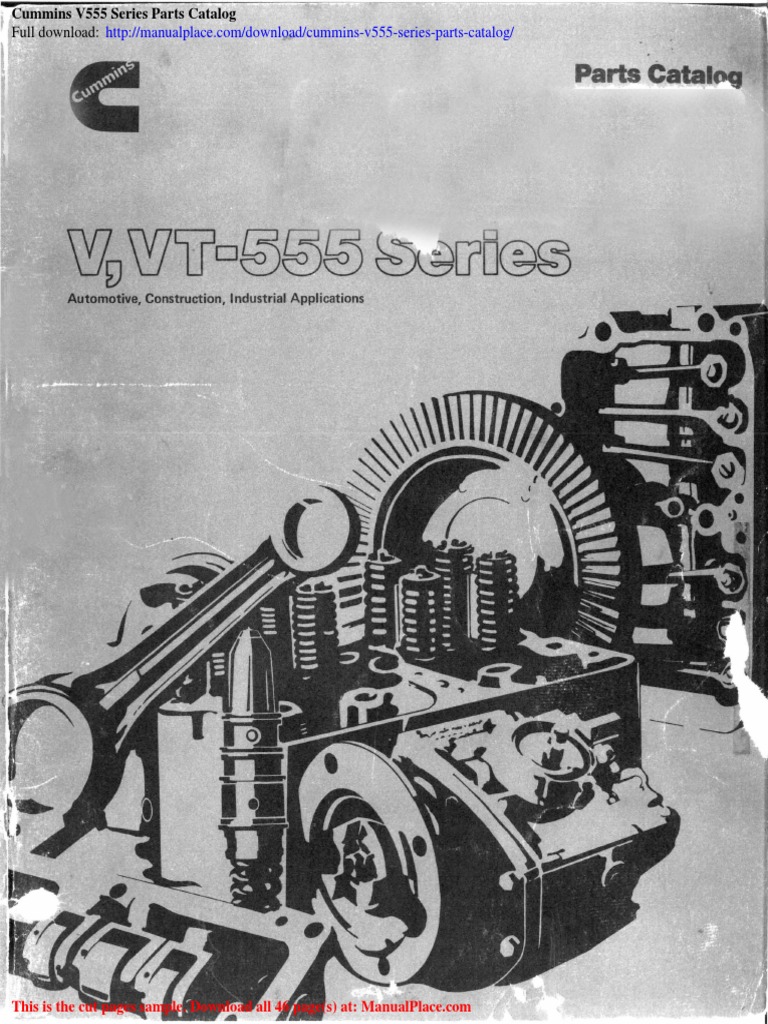 Cummins v555 Series Parts Catalog | PDF | Mechanical Engineering | Engines