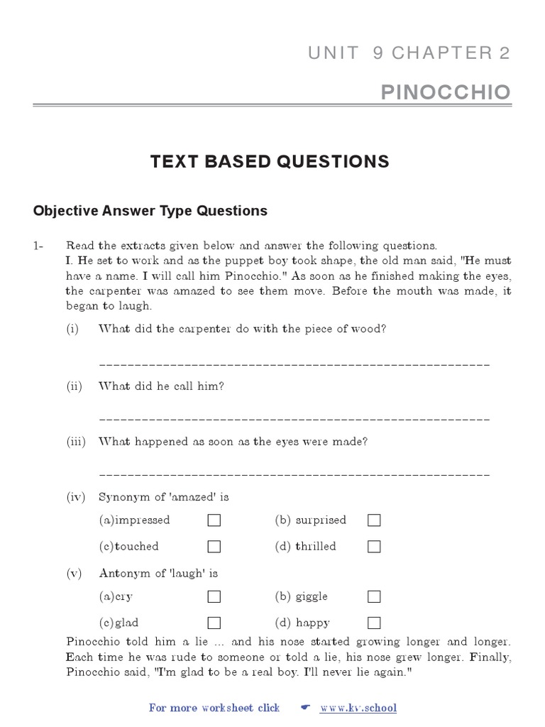 Ncdeenpb 19 | PDF | Pinocchio | Verb