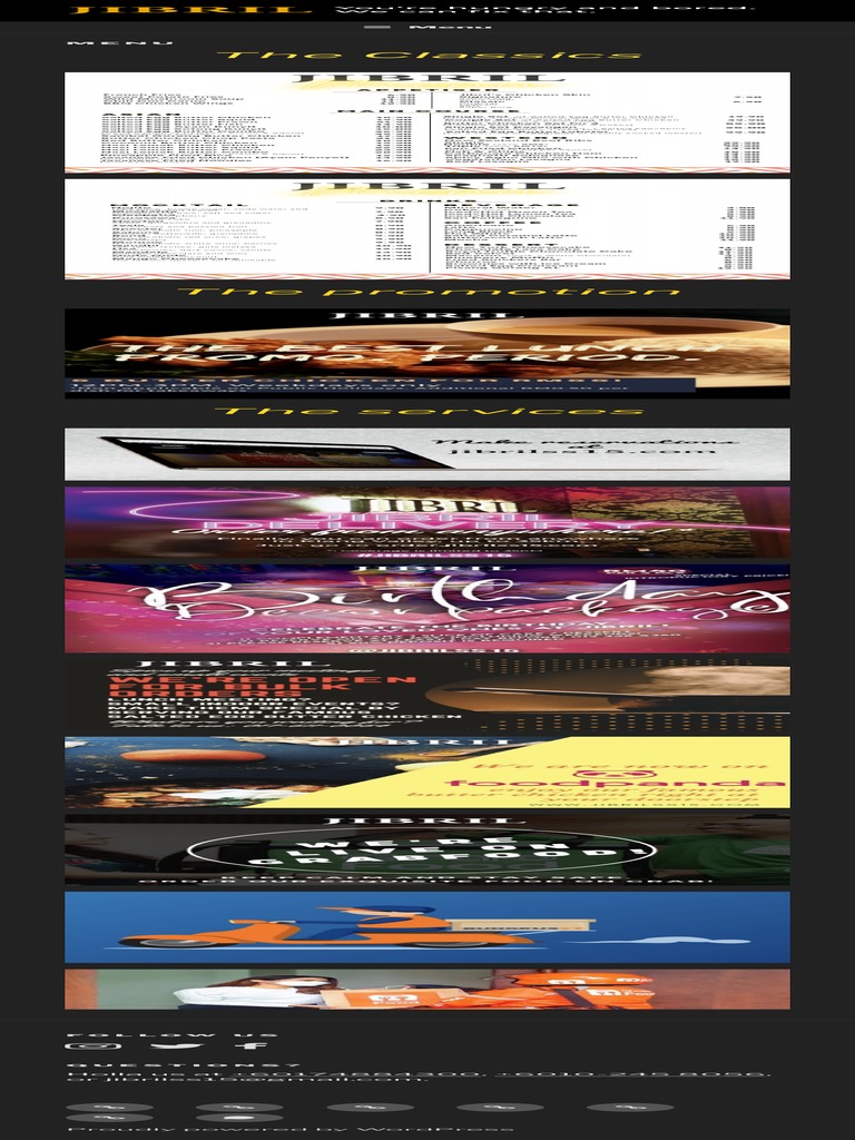 Menu - JIBRIL SS15 2 | PDF | Drink | Foods