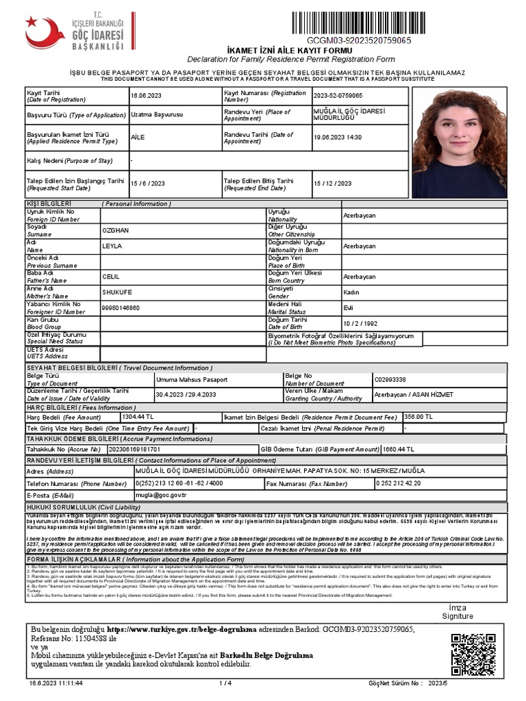 Basvuru Formu-Application Form | PDF