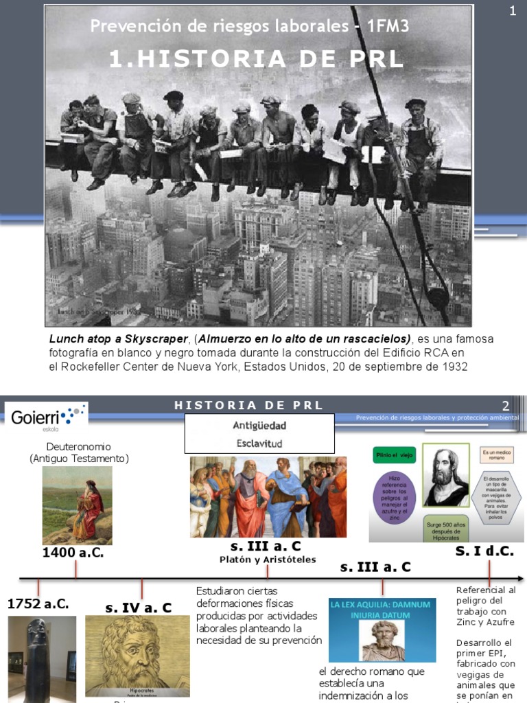 1 - 1 Historia PRL | PDF | Hammurabi | Relaciones laborales