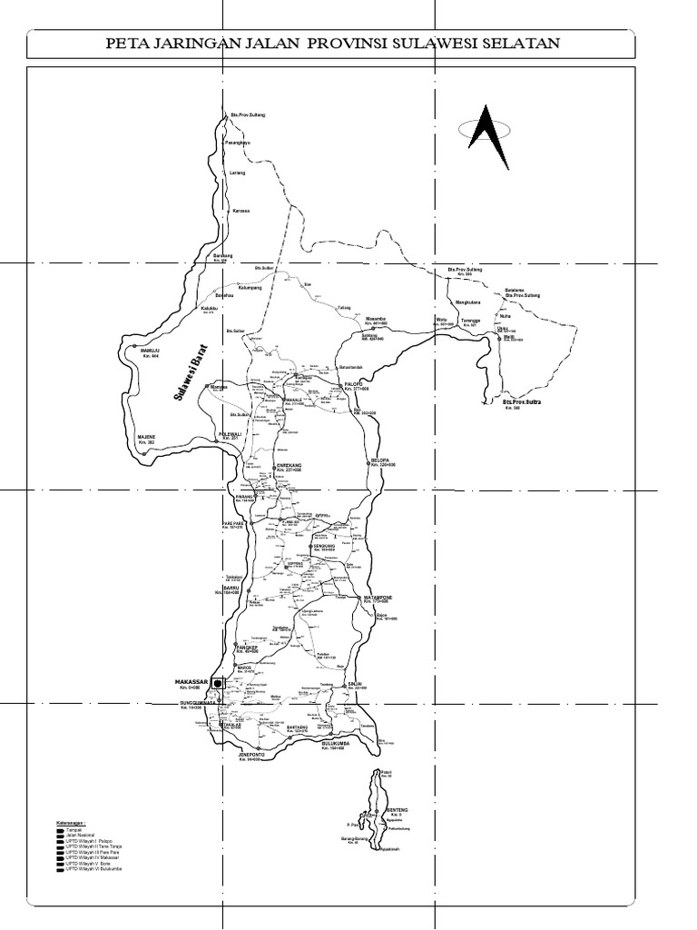 Peta Sulsel Ruas-Model | PDF