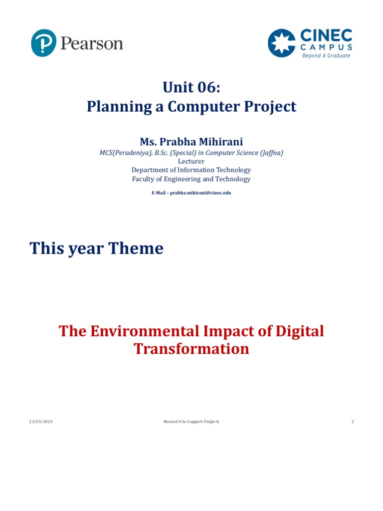 Chapter 2 - Research To Support Projects | PDF | Goal | Statistics