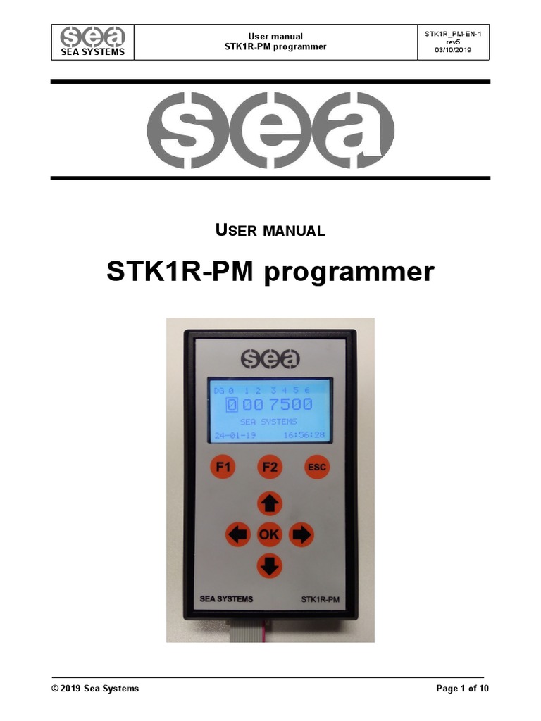 STK1R - PM-EN-1 Rev5 | PDF | Menu (Computing) | Computer File