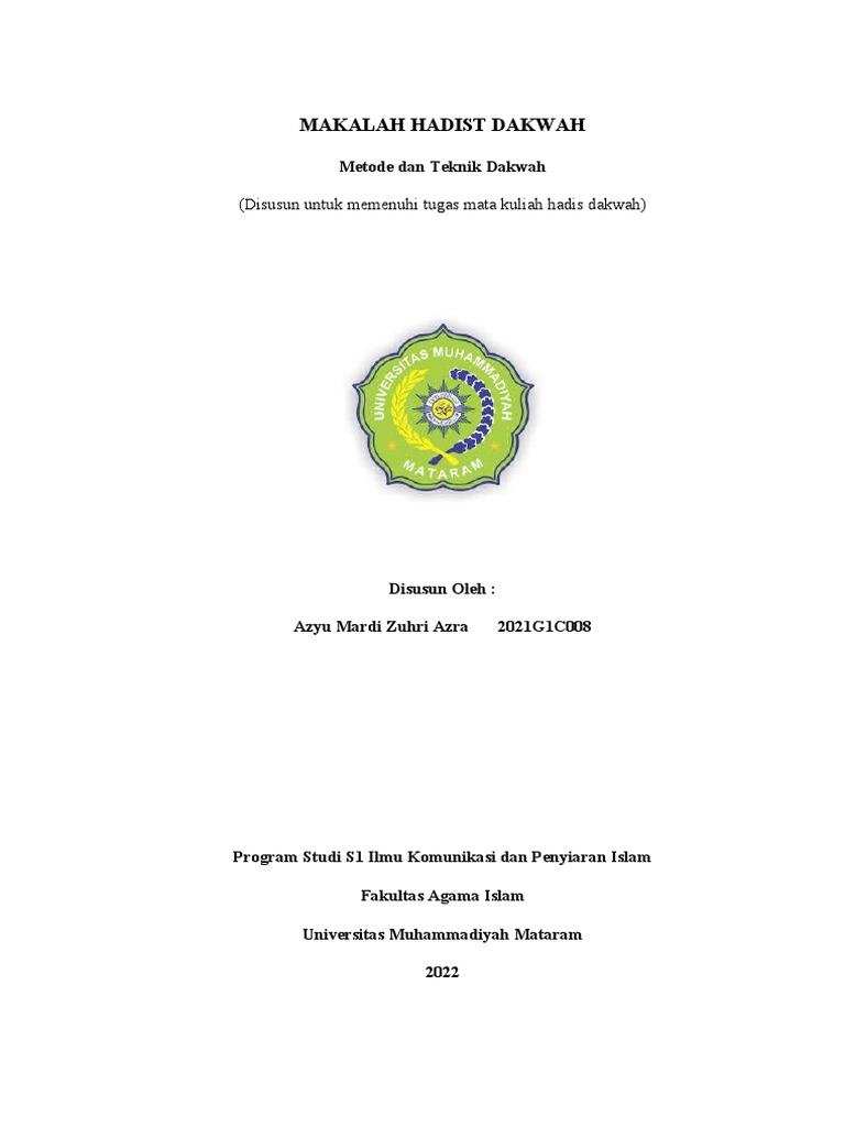 Makalah Hadist Dakwah | PDF