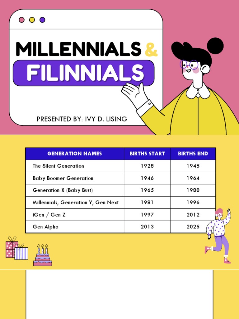 Millennials - Filinnials | PDF | Millennials | Baby Boomers
