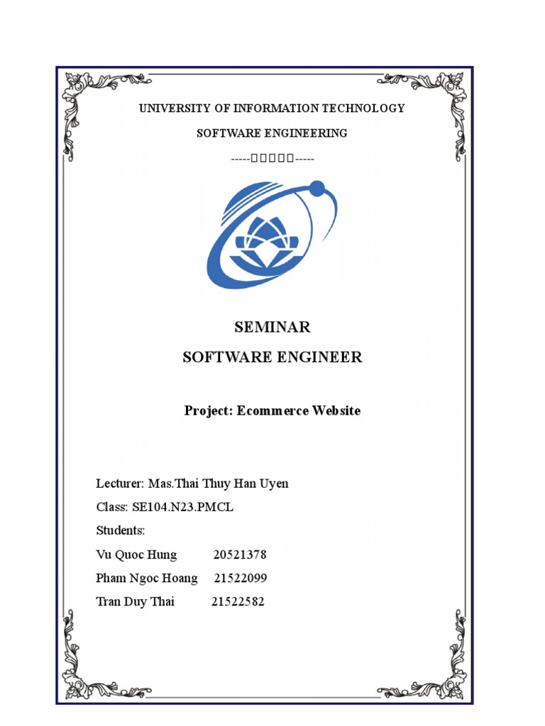 Software Engineering Seminar | PDF | User (Computing) | Use Case