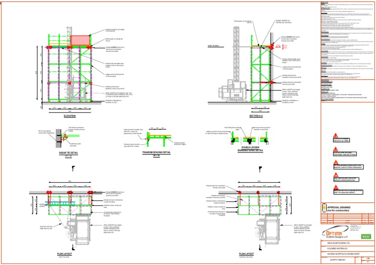 Scaffolding Design and Layout Plan | PDF | Scaffolding