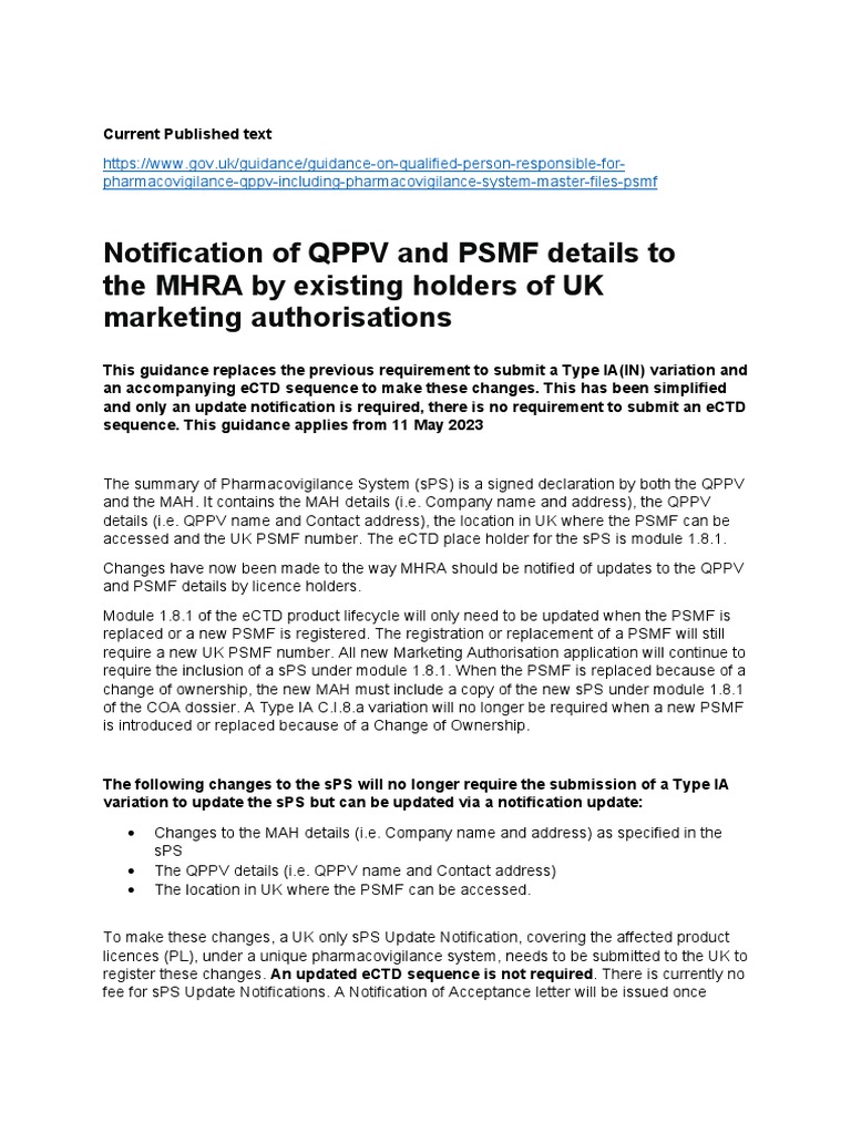 sPS_Update_Notifications_Final | PDF | Pharmacovigilance | Pharmacy