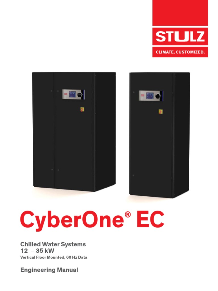 STULZ CyberOne EC CW Engineering Manual QECC026A | PDF | Air Conditioning | Water Heating