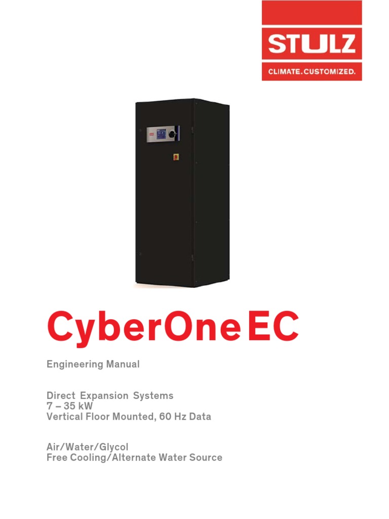 STULZ CyberOne EC DX Engineering Manual | PDF | Air Conditioning ...