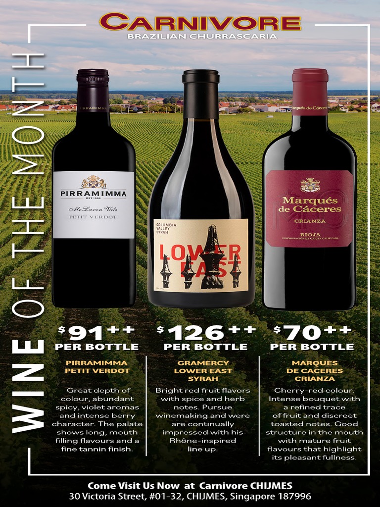 Carnivore Drinks Menu | PDF