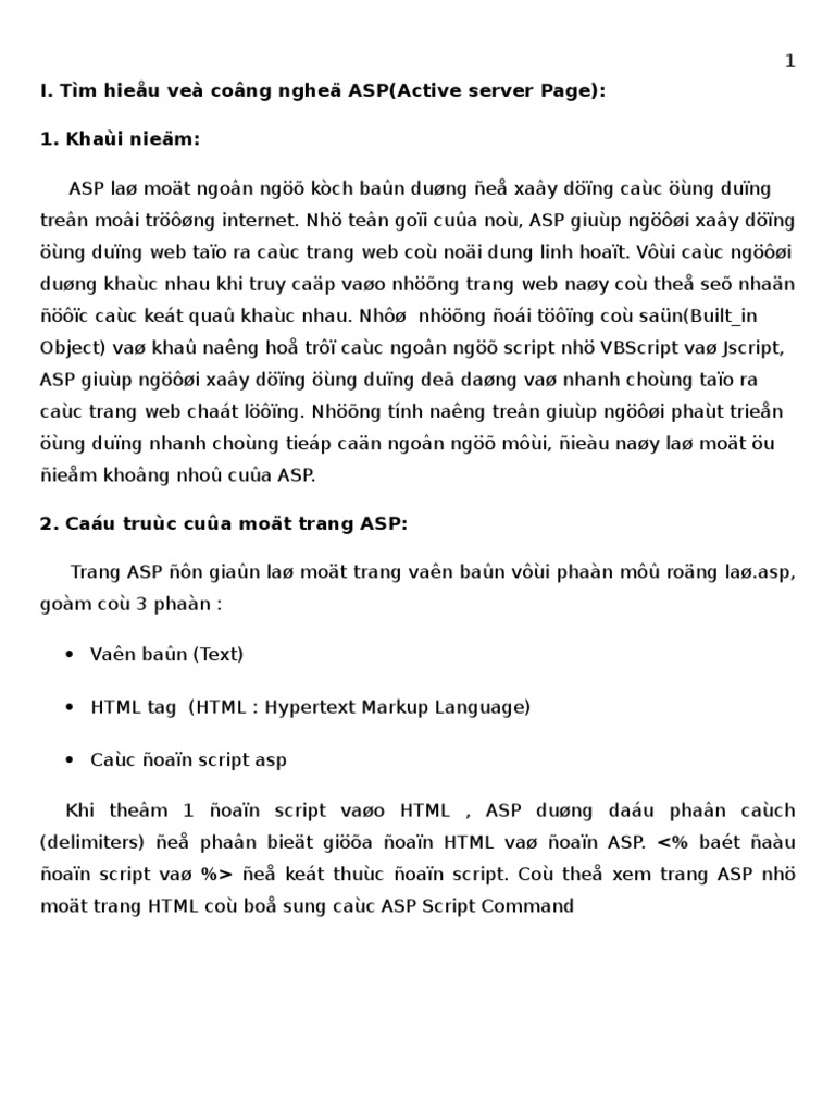 Tim Hieu ASP 16t | PDF