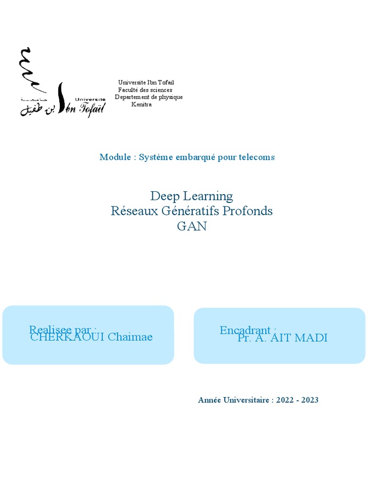 Deep Learning 1 | PDF | Apprentissage profond | Apprentissage automatique
