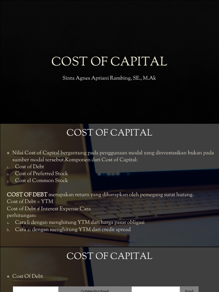 P 7 - Cost of Capital | PDF