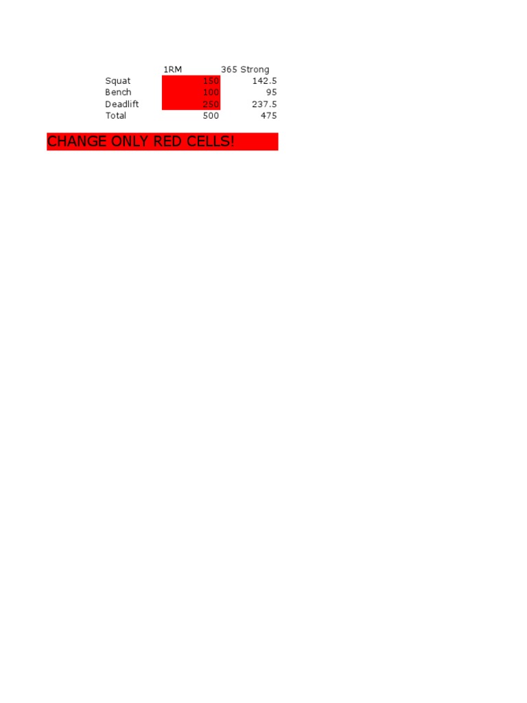 Linear Periodization Sample (Final) | PDF | Human Body Weight ...