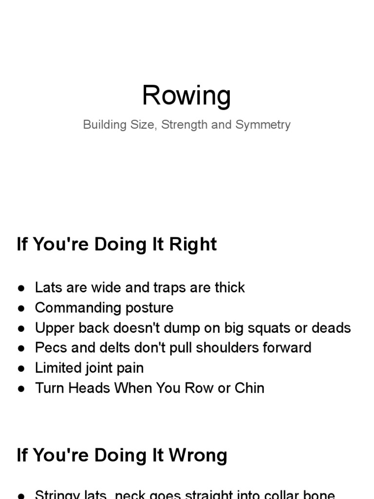 Rowing | PDF
