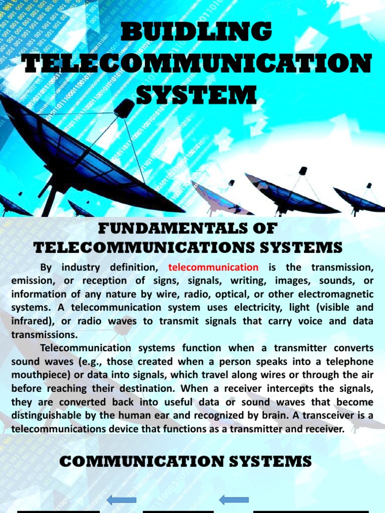 Building Telecommunication Systems | PDF | Network Topology | Computer ...
