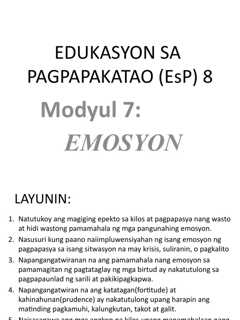 EsP 8-7 | PDF