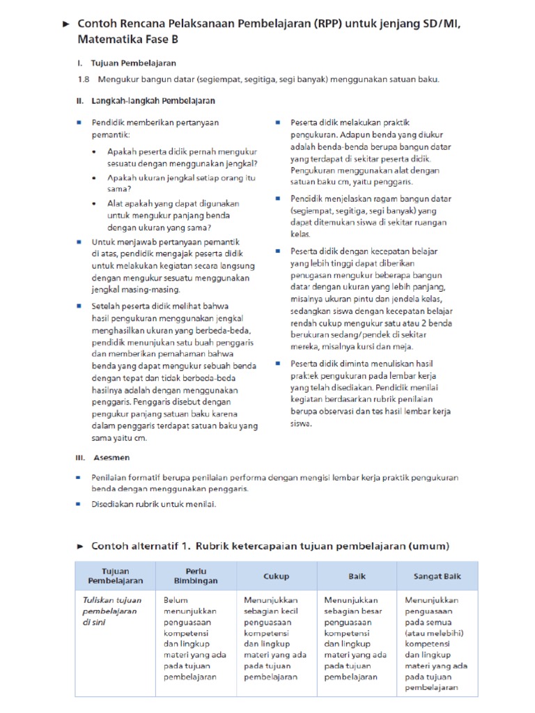 Contoh RRP Kurmer 3 Komponen | PDF
