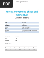 Igcse 0625 Physics Formula Sheet | PDF | Force | Mass