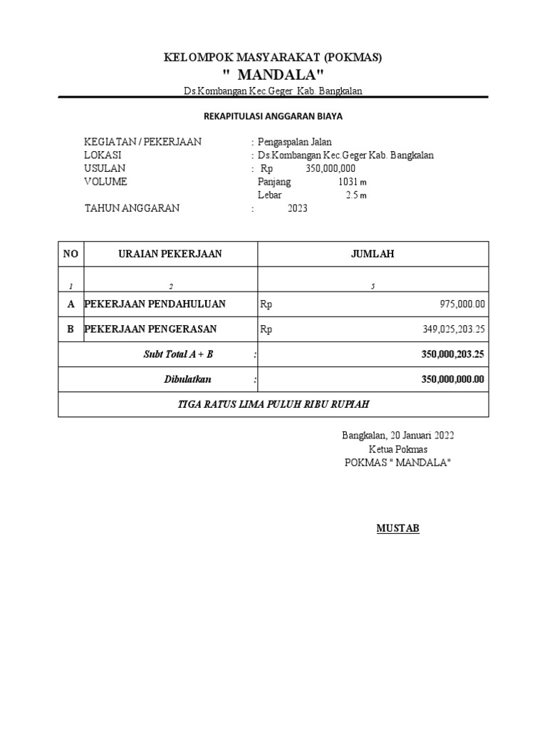 Rab Aspal 2020 | PDF