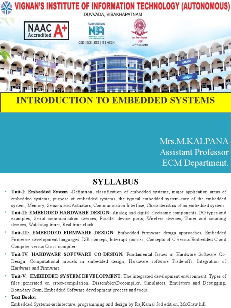 UNIT-1 Embedded FULL NOTES | PDF | Random Access Memory | Read Only Memory