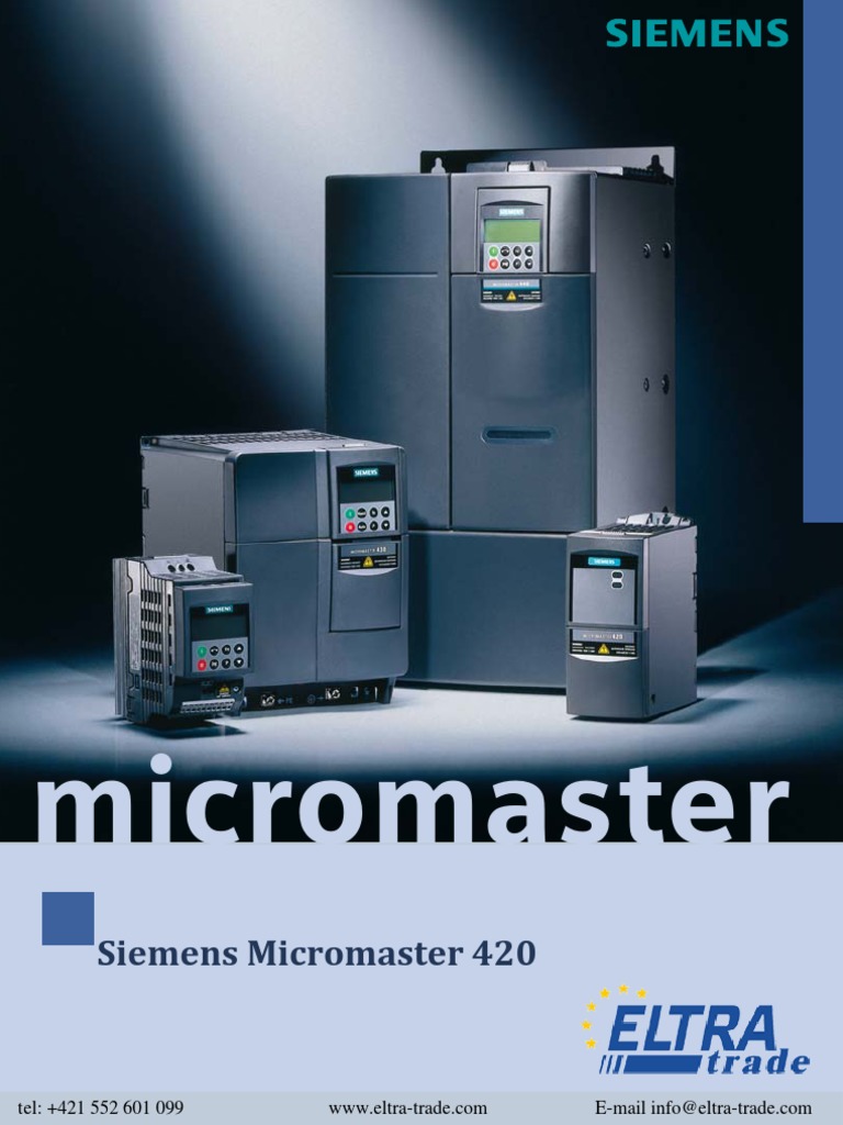 Siemens Micromaster 420 Manual Pdf Power Inverter Electromagnetic