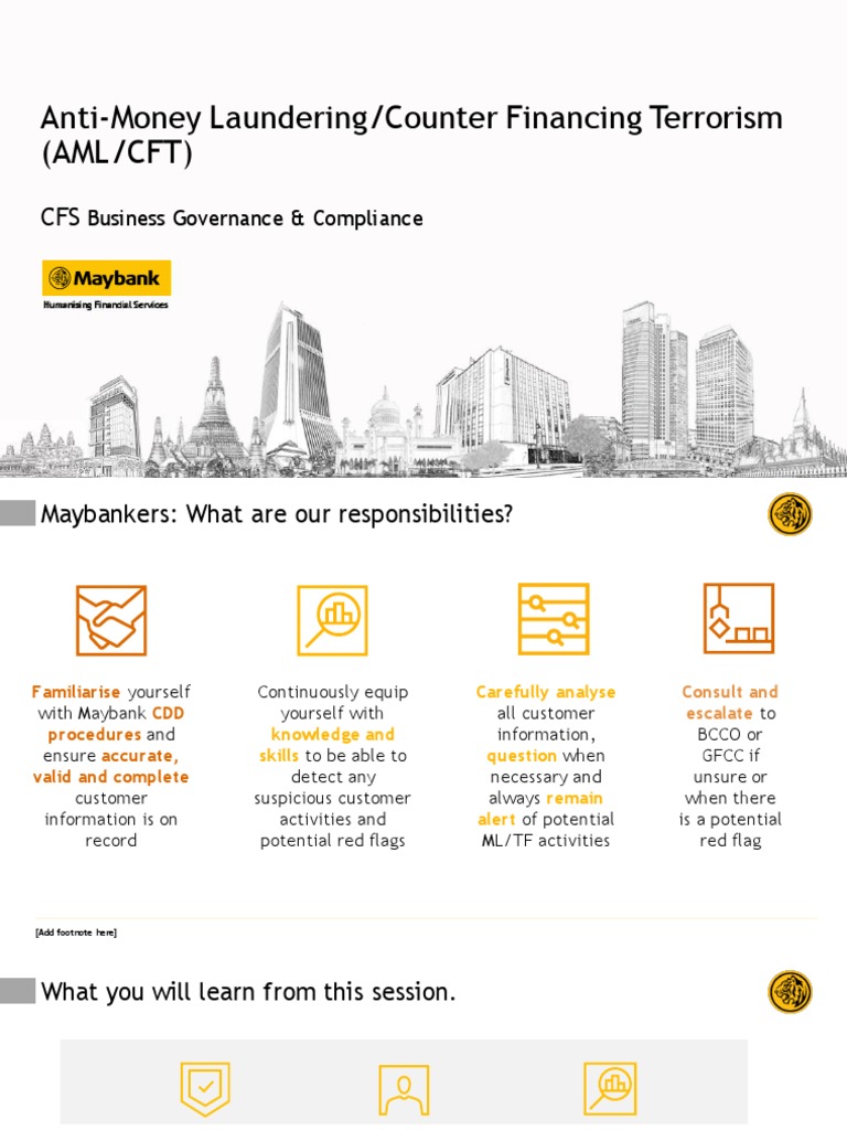 AML/CFT Training for Maybank Staff | PDF | Money Laundering | Terrorism ...