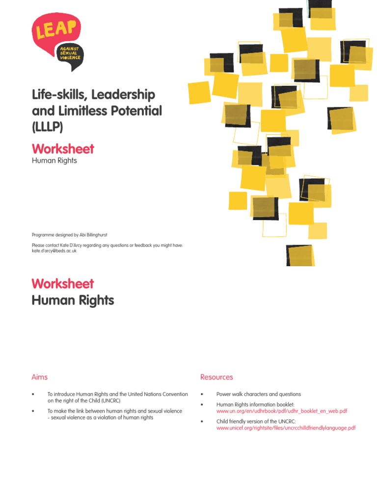 Worksheet - Human Rights | PDF | Human Rights | Violence