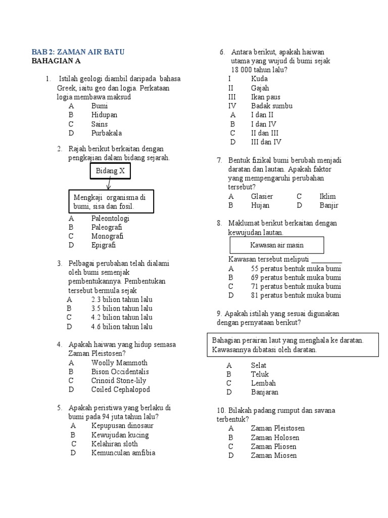 Bab 2 Soalan Objektif | PDF