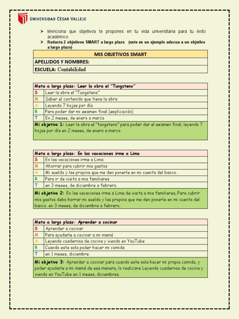 MATRIZ SMART - Resuelto | PDF | Relaciones personales, crianza y ...