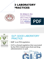 Good Laboratory Practices | PDF