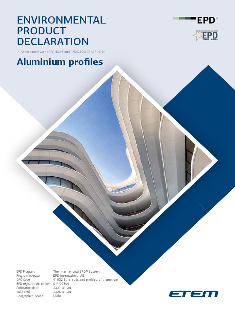 EPD Exemple | PDF | Recycling | Waste Management