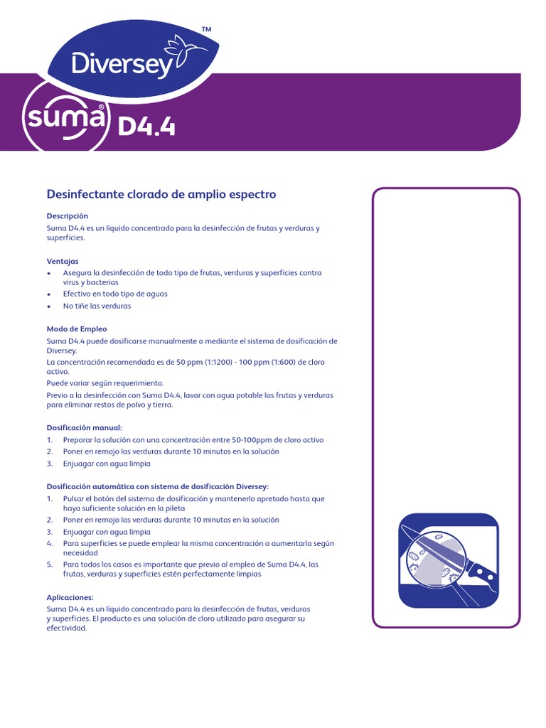 Suma D44 Ficha Tecnica | PDF