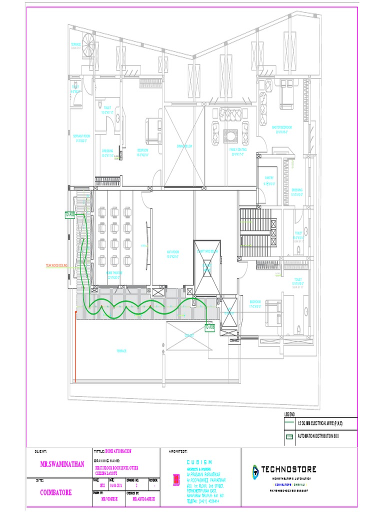 03.MR - Swaminathan - First Floor Roof Level Outer Ceiling Layout 2 ...