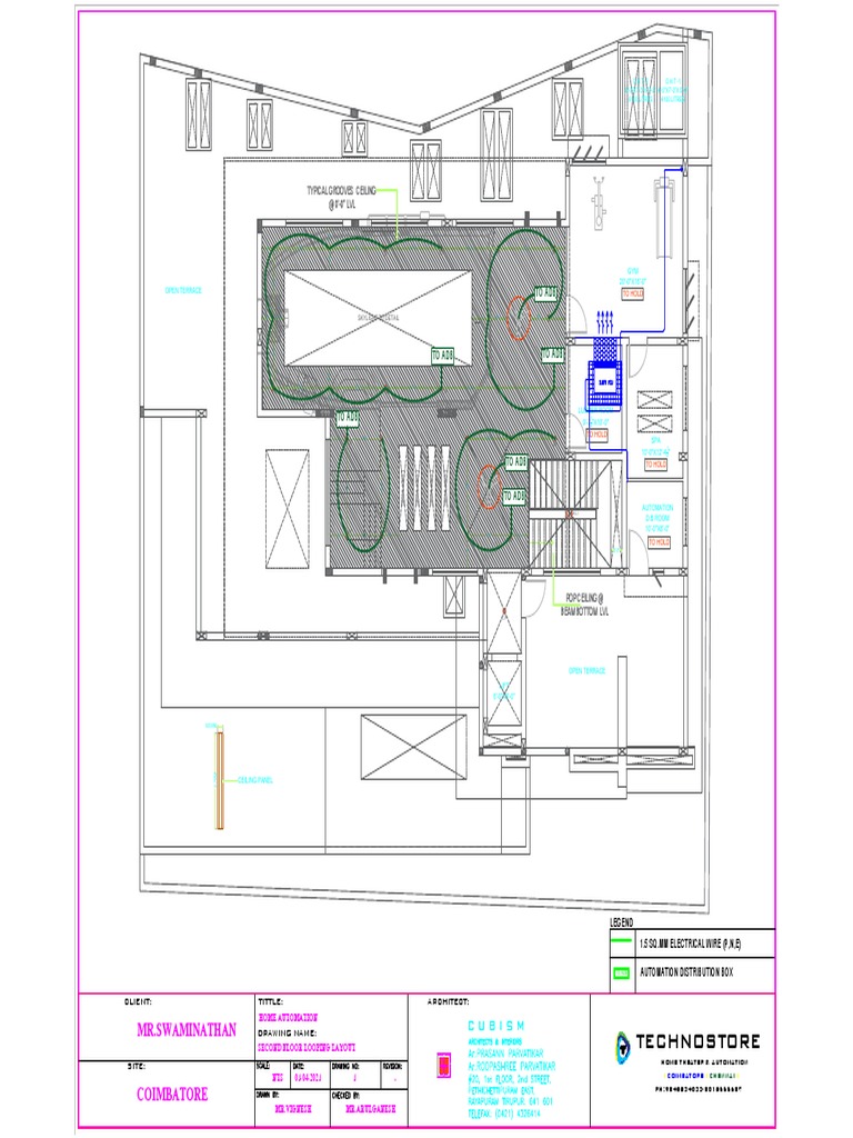 01.Mr - Swaminathan - SF False Ceilng - Looping Layout 2 | PDF ...