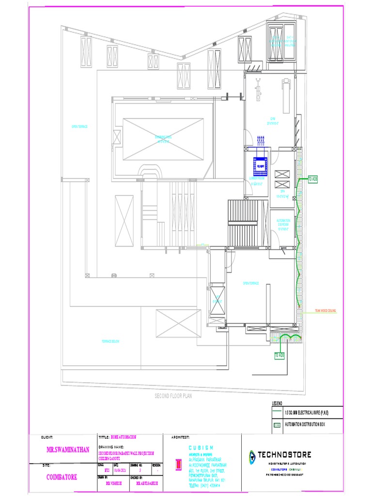 04.Mr.swaminathan -Second Floor Parapet Wall Projection Ceiling Layout ...
