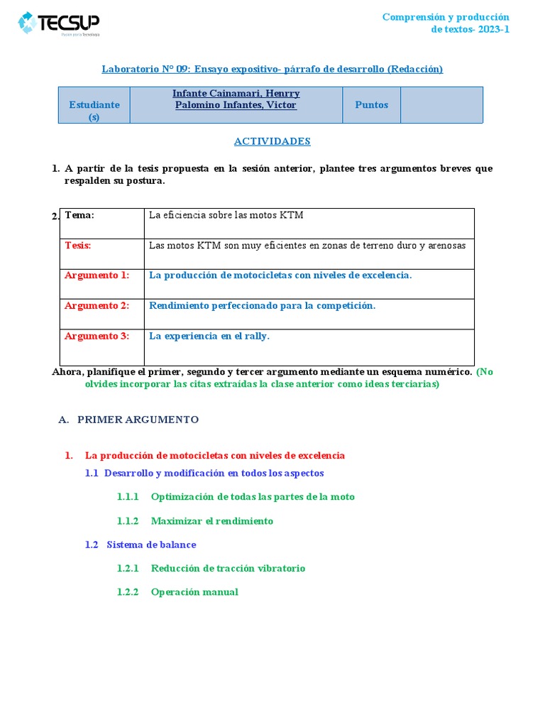 L9 ENSAYO EXPOSITIVO Párrafo de Desarrollo Redacción | PDF ... L9 ENSAYO EXPOSITIVO Párrafo de Desarrollo Redacción | PDF ...