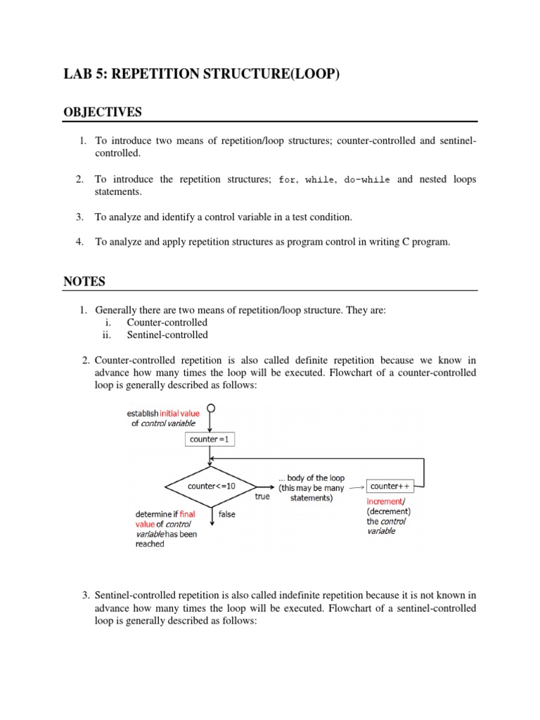 LAB05 Loop (Yasmin) | Download Free PDF | Control Flow | Computing