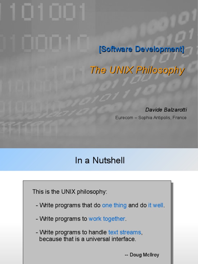 0 The UNIX Philosophy | Download Free PDF | Unix | Computing