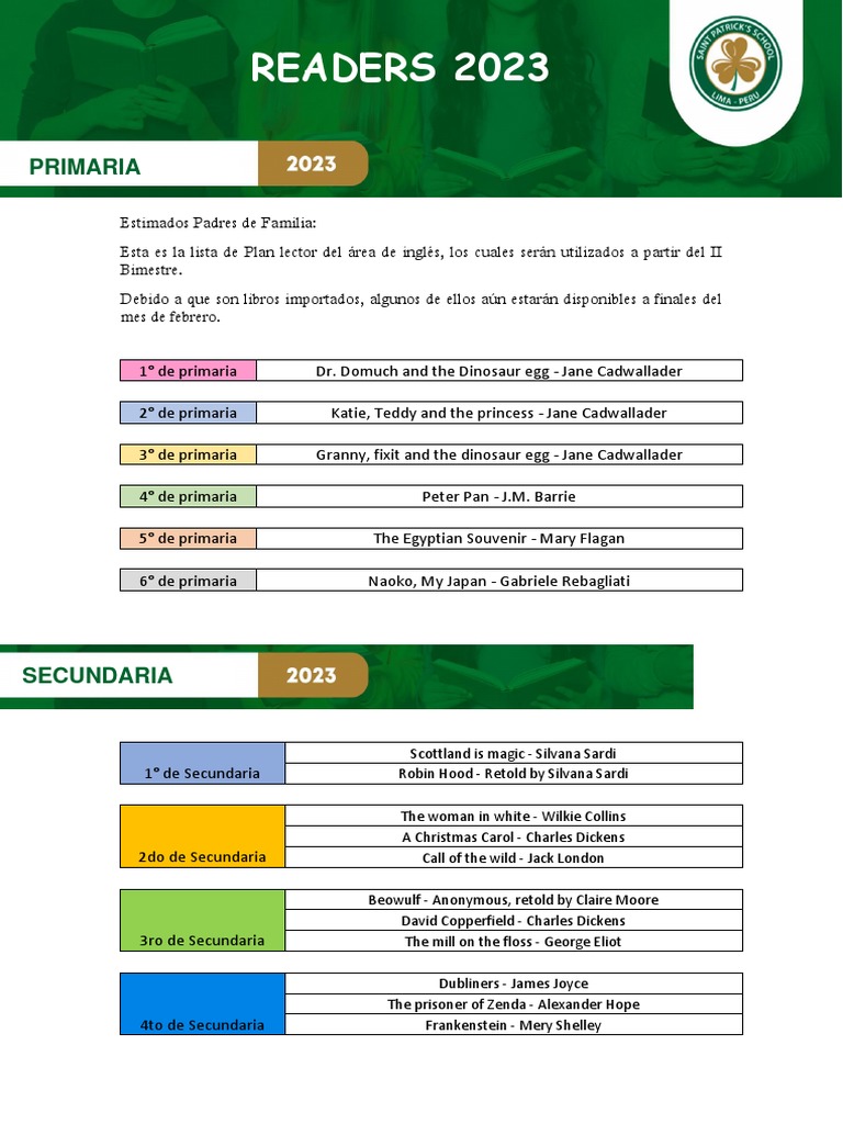 Readers - Plan Lector Ingles | PDF | Novela negra, policíaca y suspenso ...