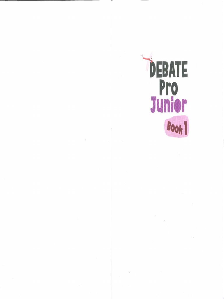 Debate Pro Junior 1 | PDF