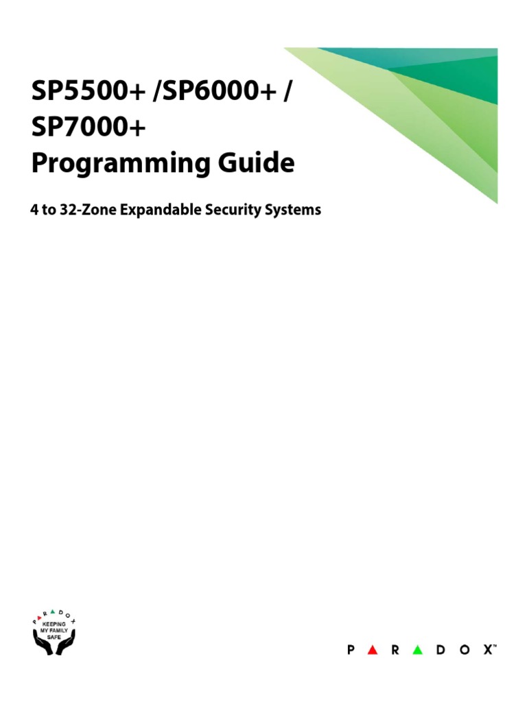 SP+ Series Programming Guide | PDF | Security Alarm | Computing