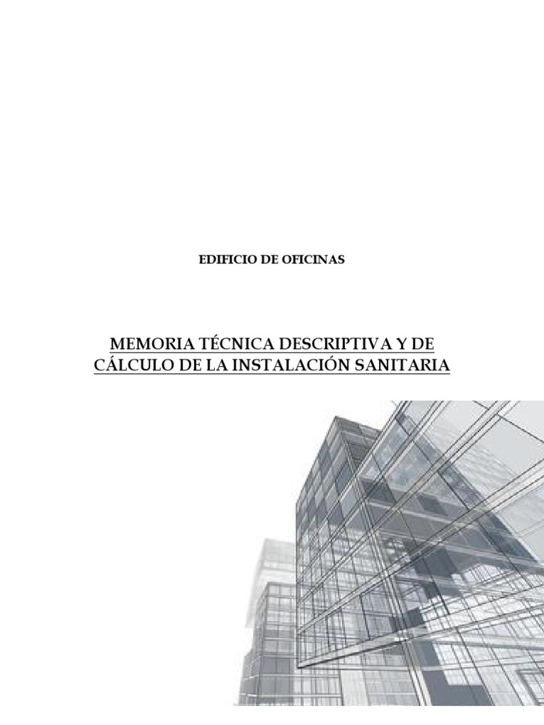 Memoria Calculo INSTALACION SANITARIA | PDF | Alcantarillado ... Memoria Calculo INSTALACION SANITARIA | PDF | Alcantarillado ...
