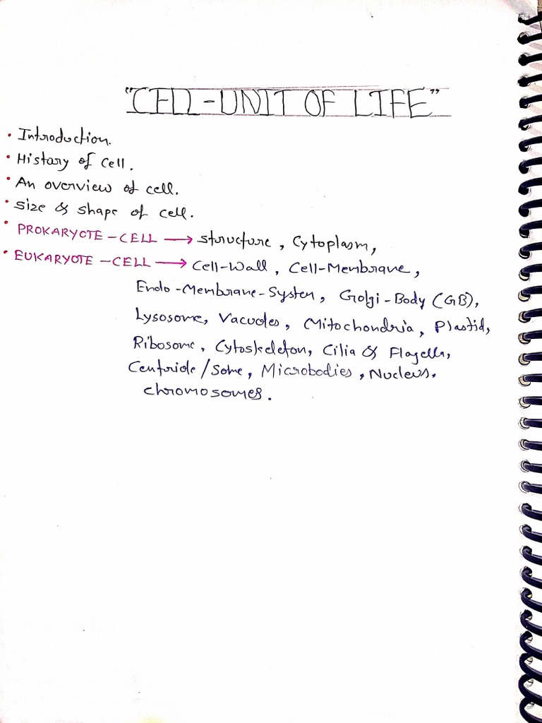 Cell-The Unit of Life | PDF