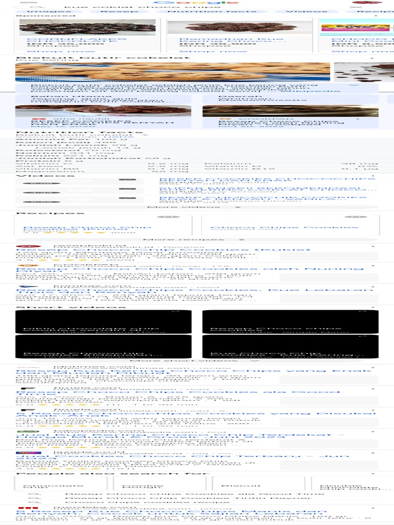 Kue Coklat Choco Chips - Google Search | PDF