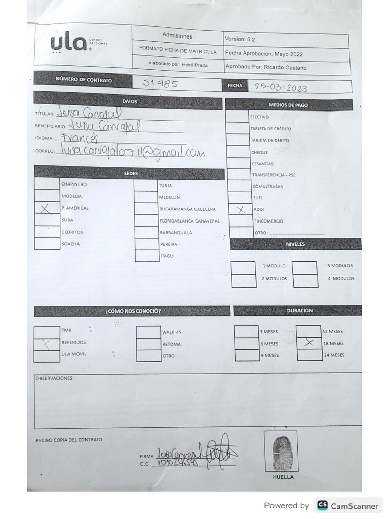 Contrato LUISA | PDF