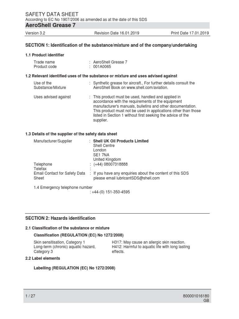 7CTG SD EU EN safetyDataSheet Sds 8799831064580 0 1 | PDF | Personal ...